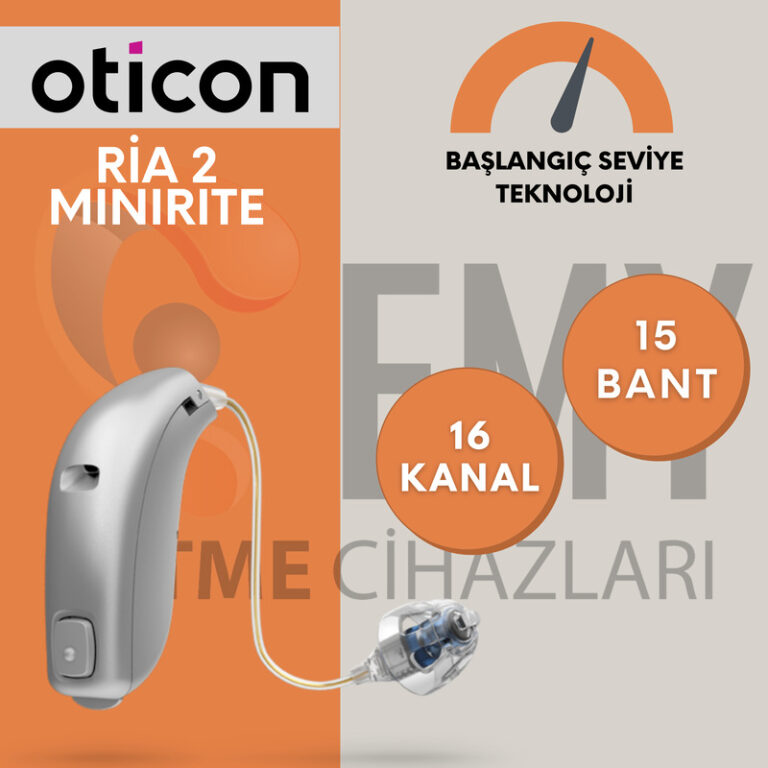 Oticon Ria 2 Mini Kulak Arkası İşitme Cihazı | EMY İşitme